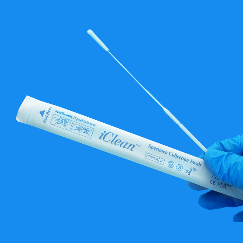 Swab Nasal Flocado de Nylon, Swab Nasofaríngeo: 145mm - HUACHENYANG